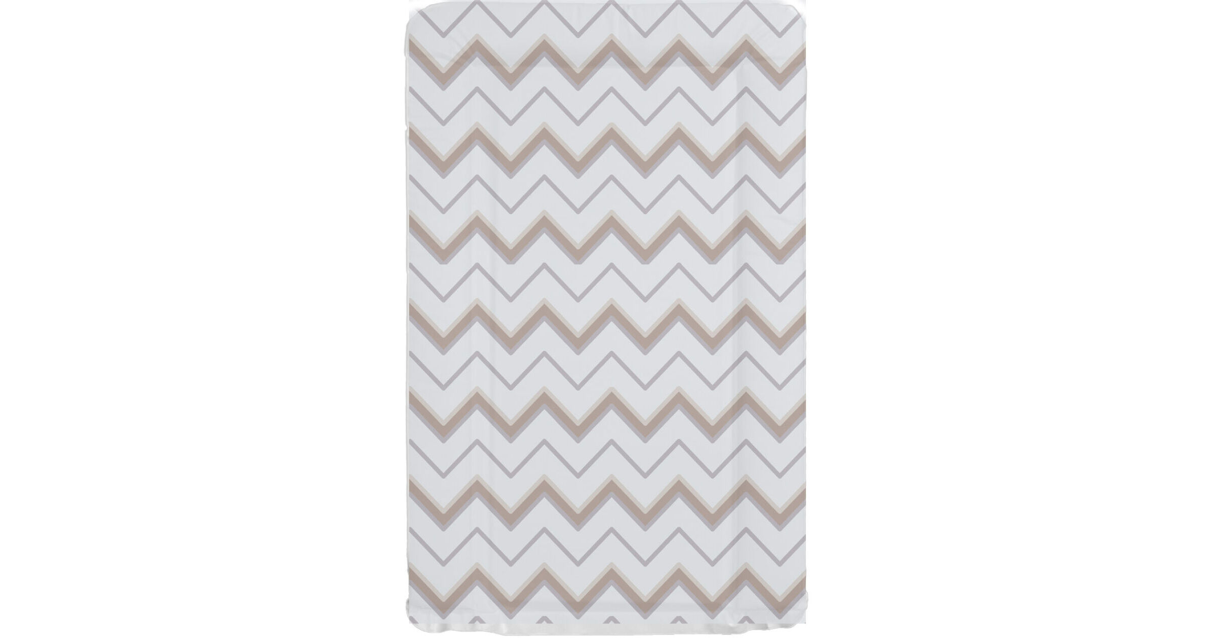 Changing Mat - Grey and Brown Chevron